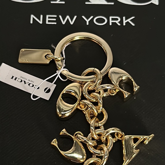 Coach | Accessories | Coach Mix Key Fob Metal Enamel Glitter Metallic ...